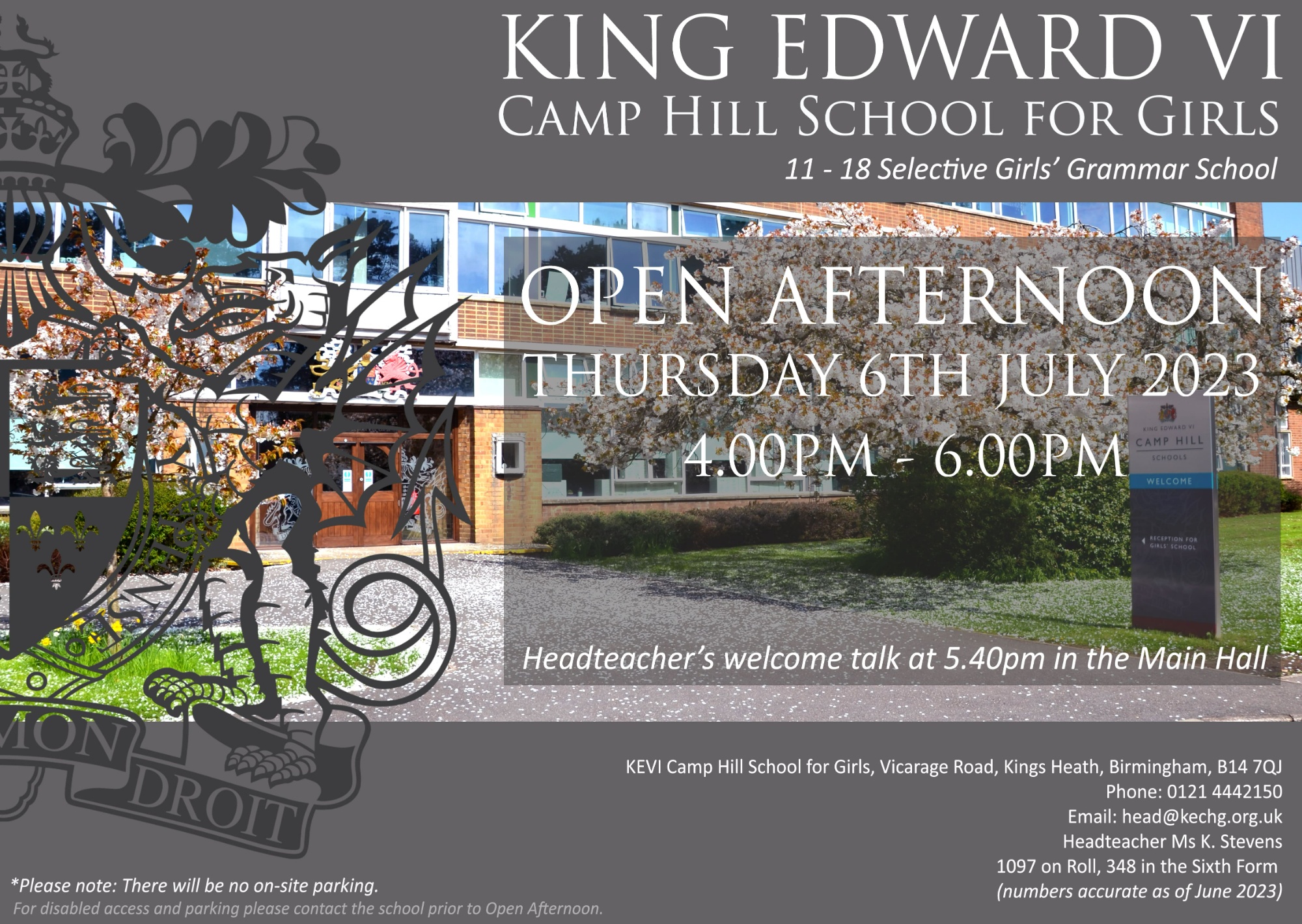 King Edward VI Camp Hill School for Girls - Open Day July 2023